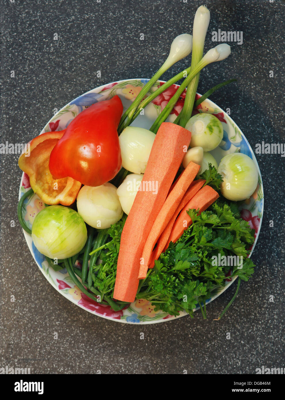 Vegetables On Plate For Preparation Of Dish In Kitchen Stock Photo Alamy vegetables-on-plate-for-preparation-of-dish-in-kitchen-stock-photo-alamy