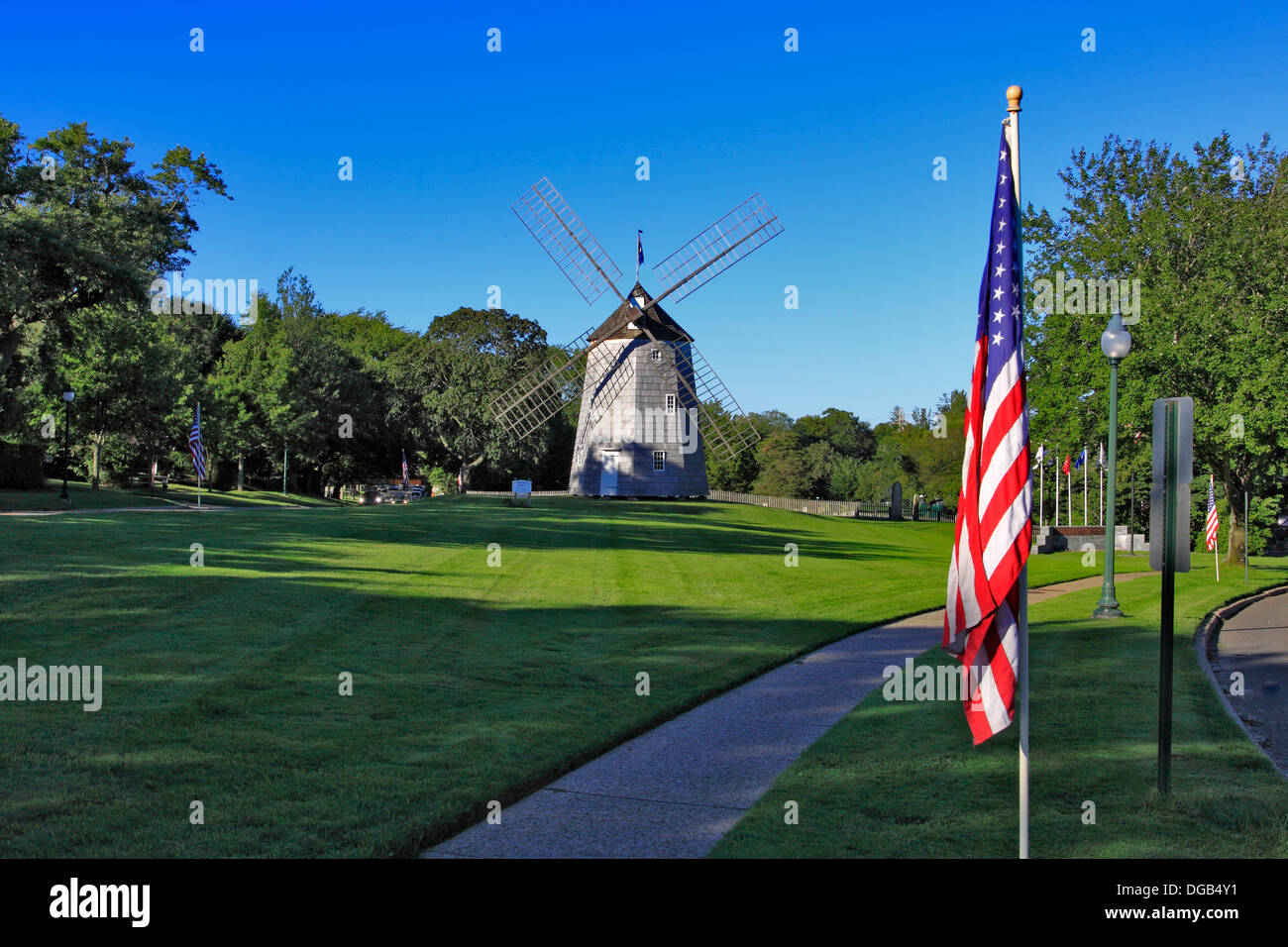 The Old Hook Windmill East Hampton Long Island New York Stock Photo - Alamy