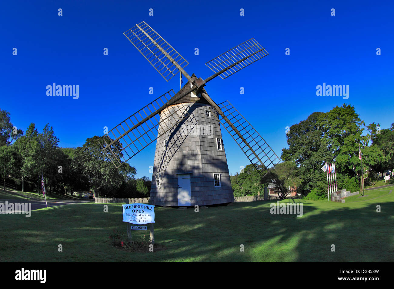 The Old Hook Windmill East Hampton Long Island New York Stock Photo - Alamy
