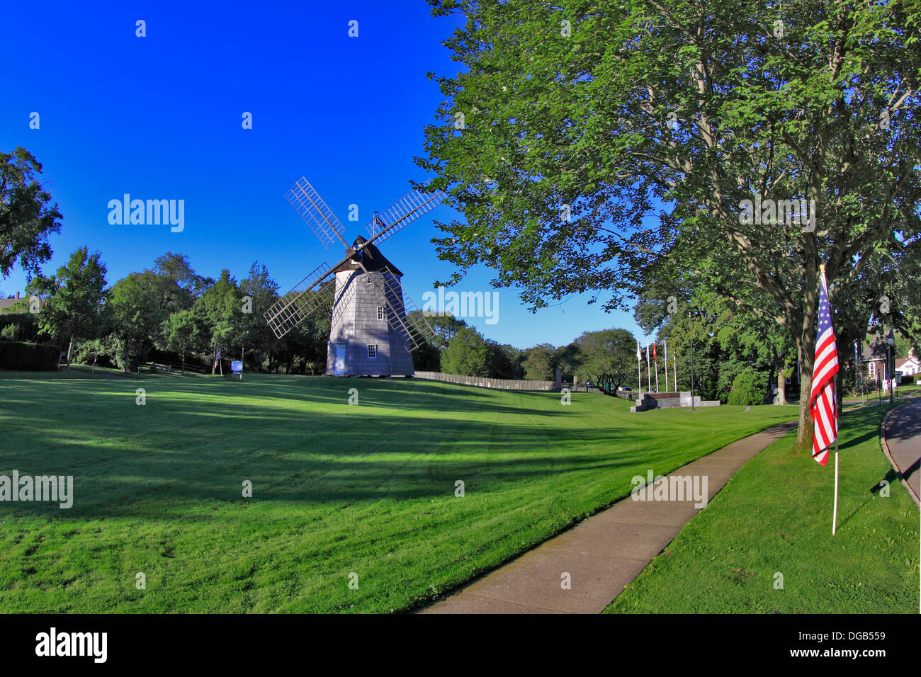 Old Hook Windmill East Hampton Long Island New York Stock Photo - Alamy