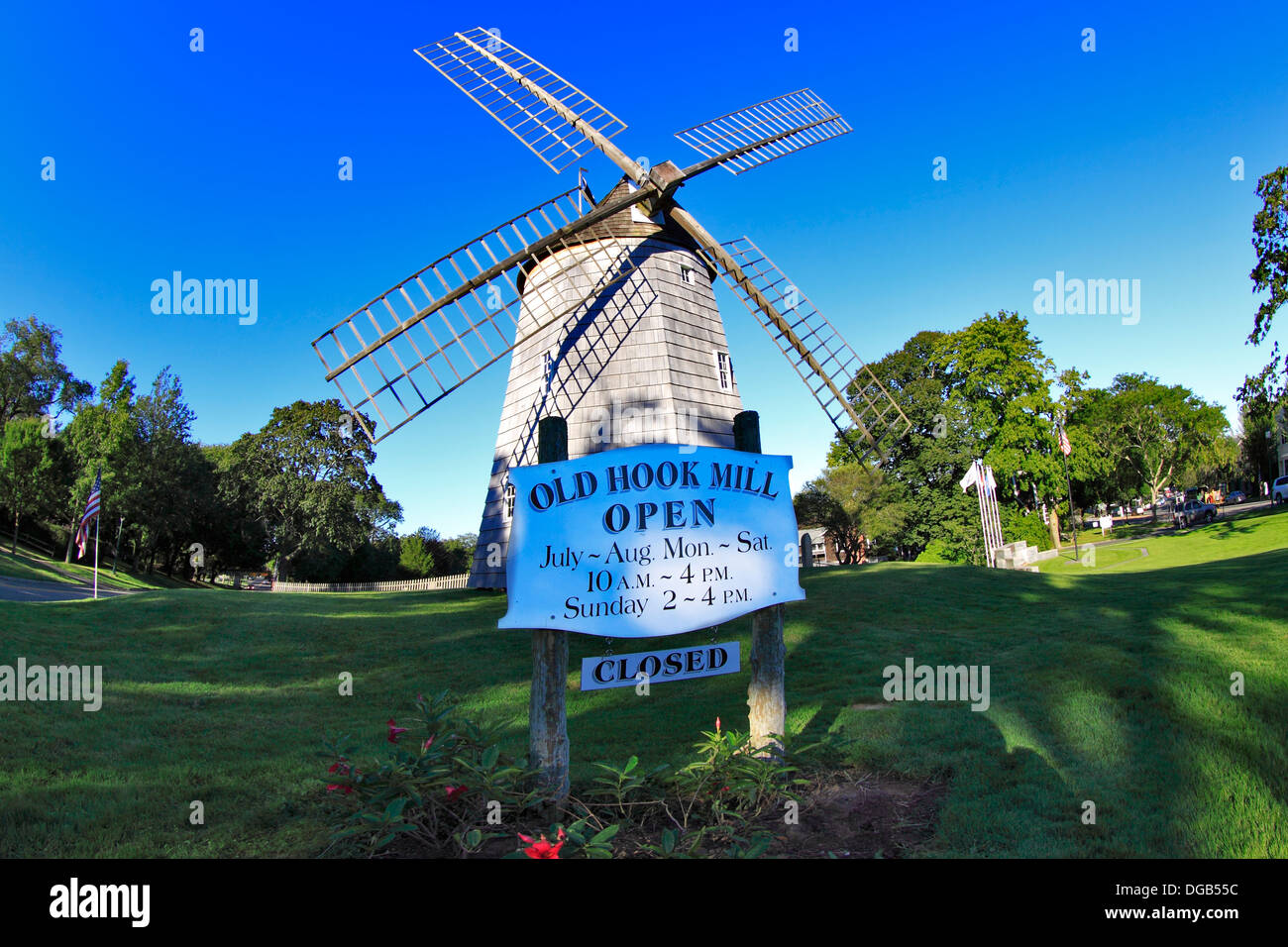 The Old Hook Windmill East Hampton Long Island New York Stock Photo - Alamy