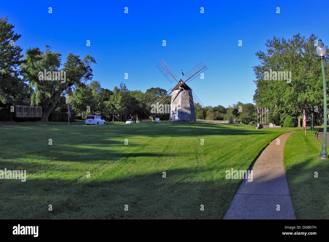Old Hook Windmill East Hampton Long Island New York Stock Photo - Alamy