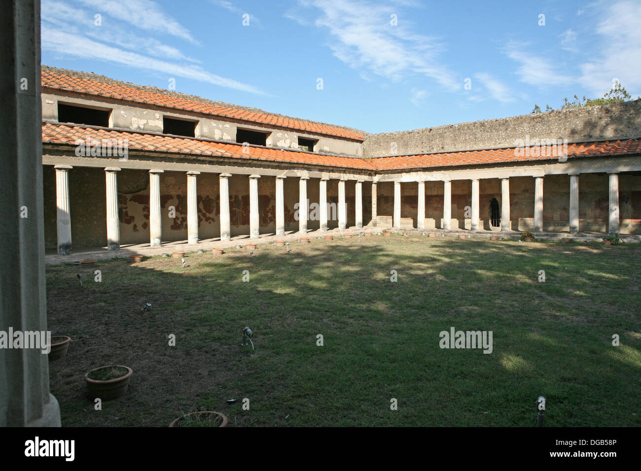 Ruins of Oplontis near Herculaneum and Pompeii Italy Stock Photo - Alamy