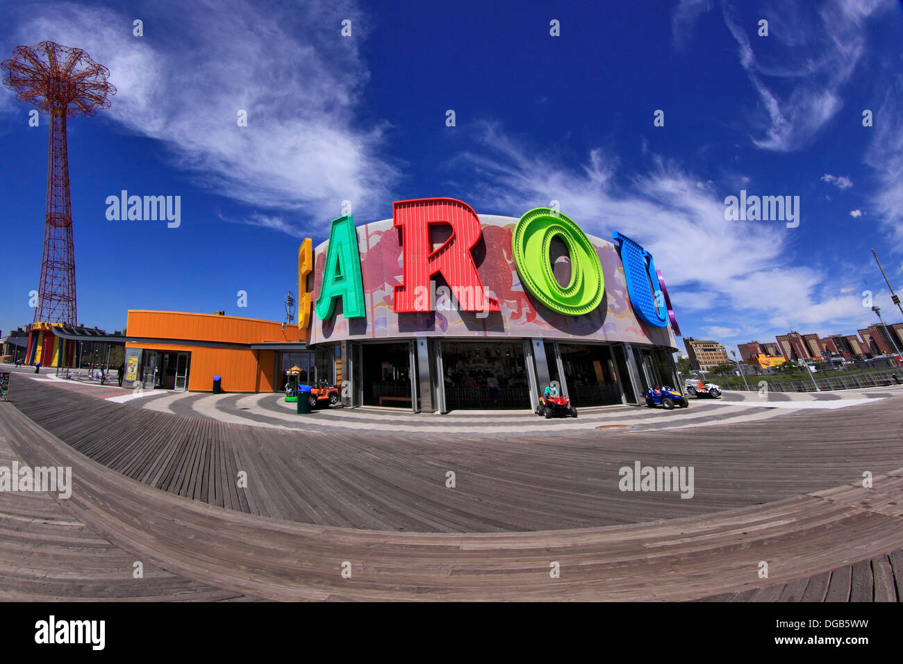 The boardwalk at Coney Island Brooklyn New York Stock Photo - Alamy