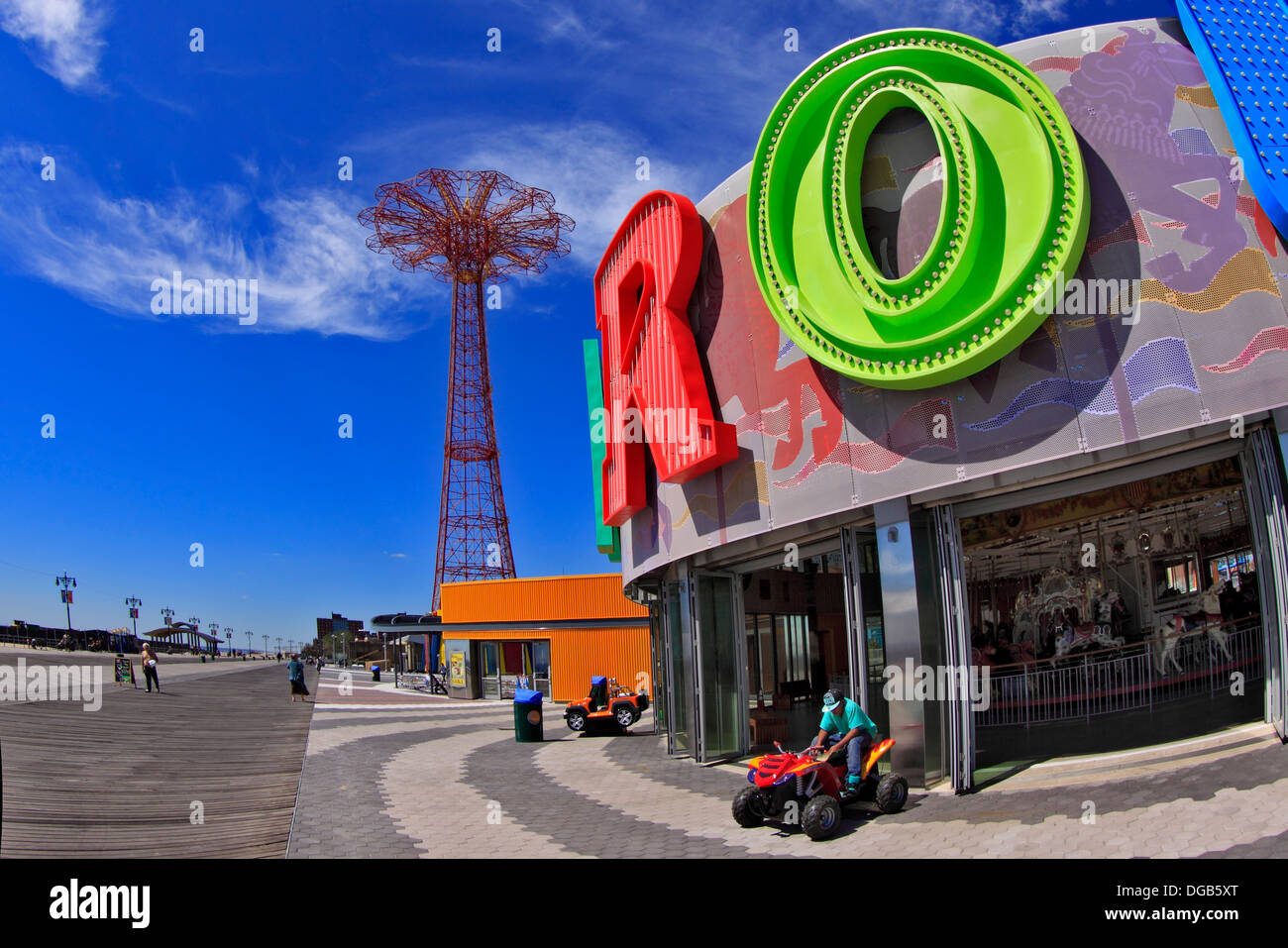 The boardwalk at Coney Island Brooklyn New York Stock Photo - Alamy