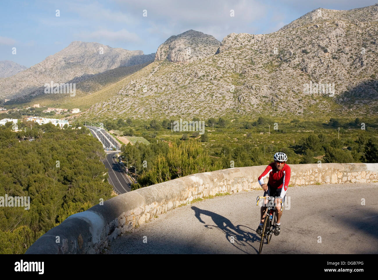 Cycling lighthouse cap formentor majorca hi-res stock photography and ...