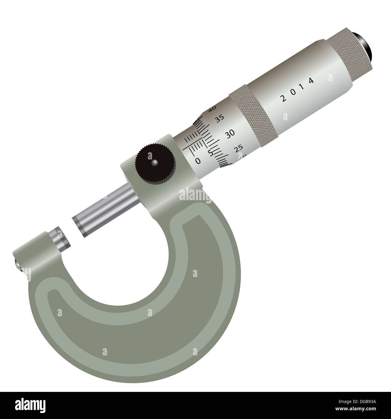 Old micrometer, isolated hi-res stock photography and images - Alamy