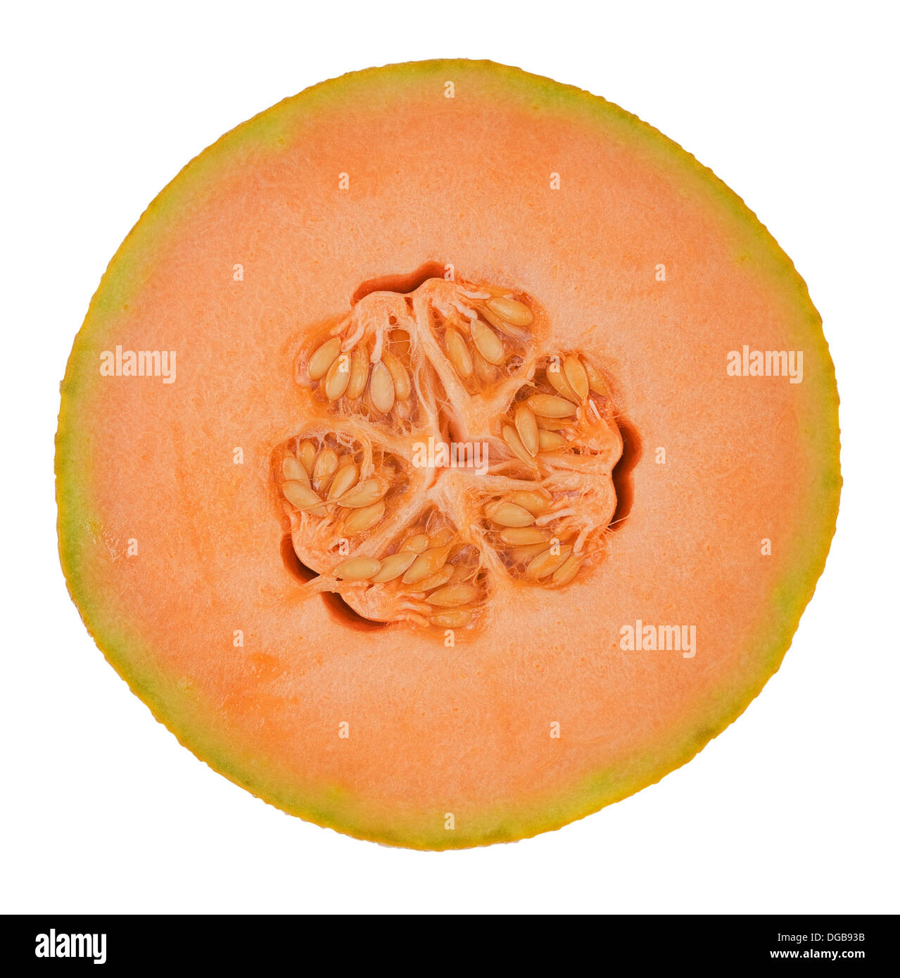 orange fresh melon isolated on white background Stock Photo - Alamy