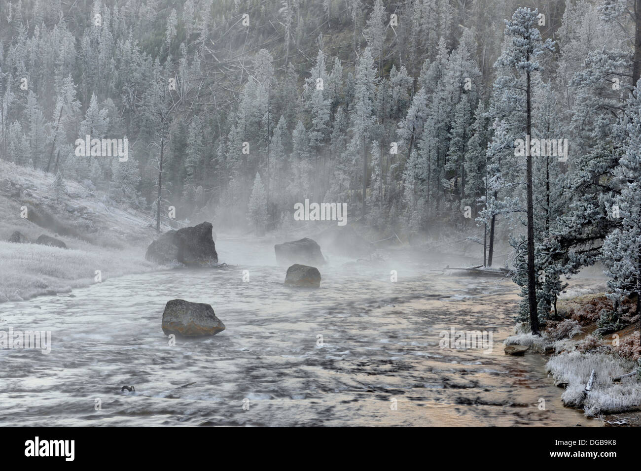 Beryl springs yellowstone national park hi-res stock photography and ...