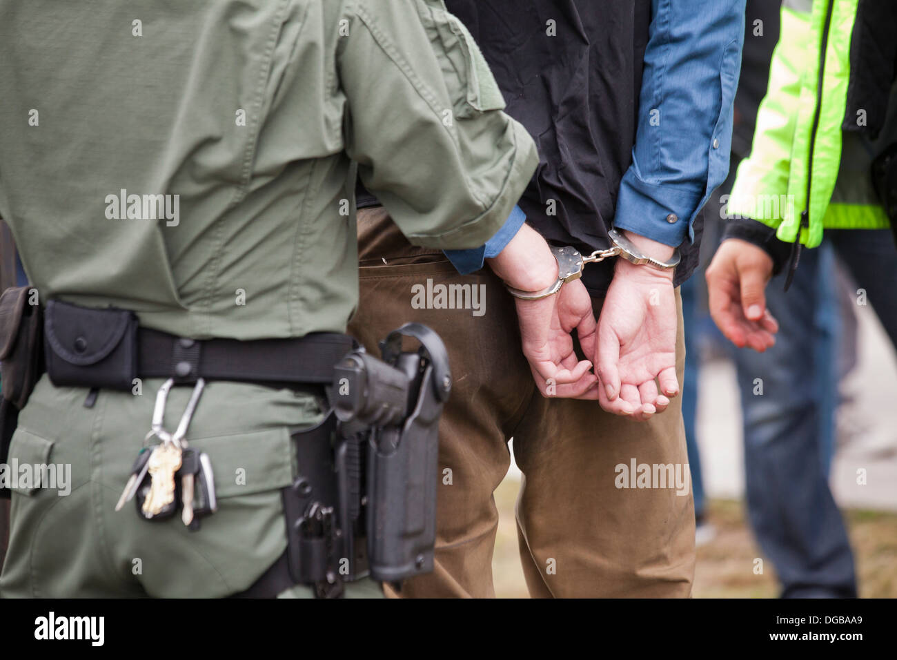 Arrested handcuffs man police hi-res stock photography and images - Alamy