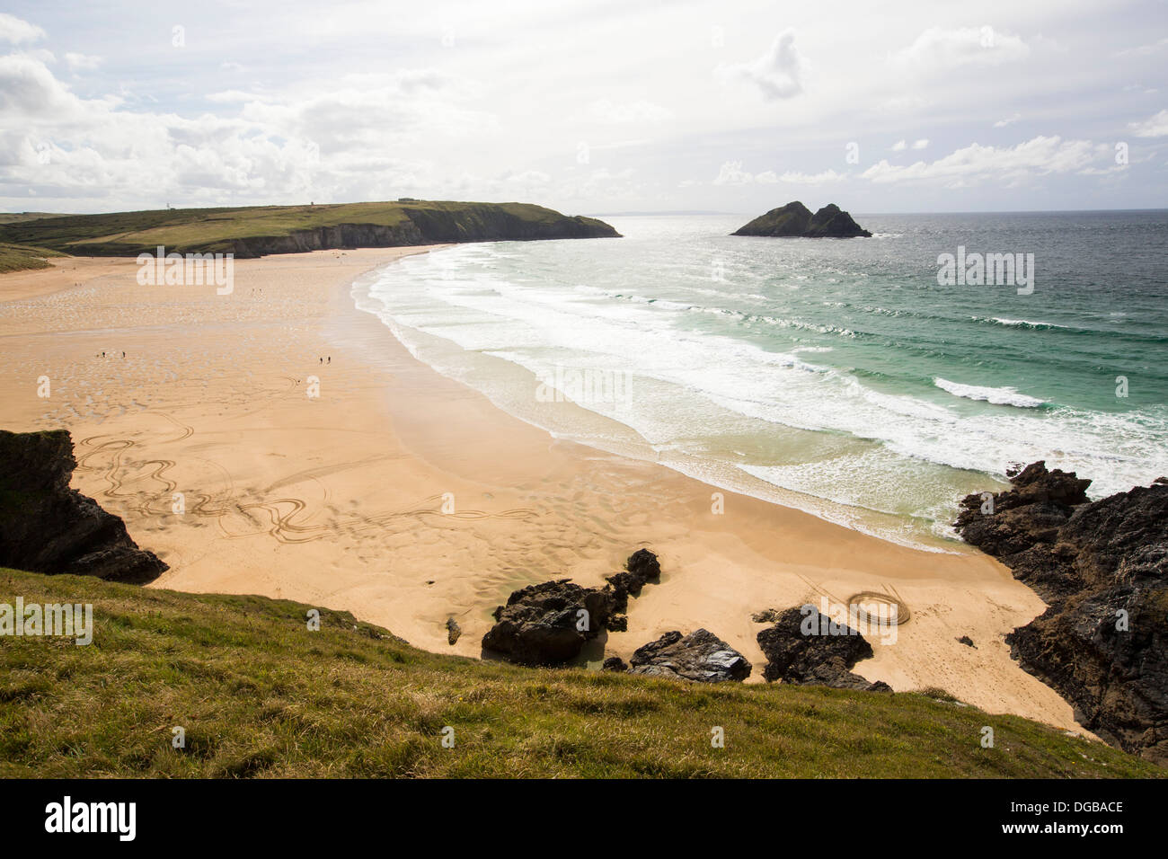 Holywell bay island cornwall hi-res stock photography and images - Alamy