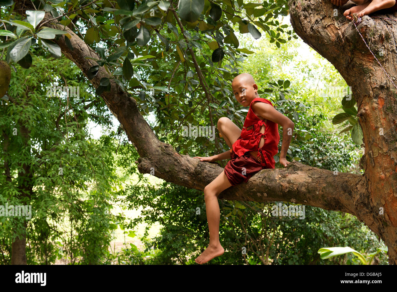 Monk climbing hi-res stock photography and images - Alamy