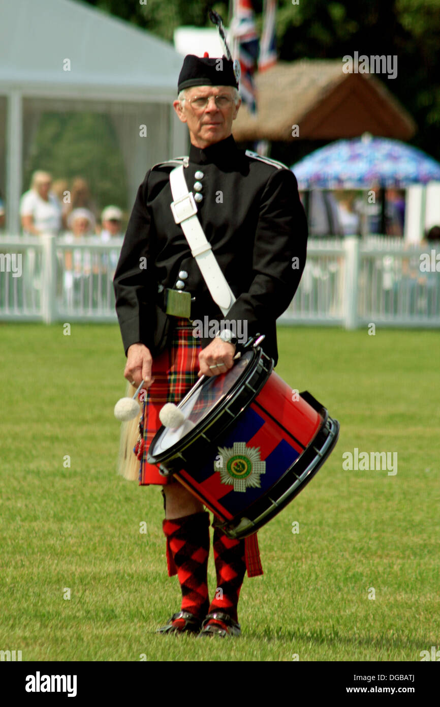 Drummer from Scots Guard Association Pipe and Drum Band at 2013 ...