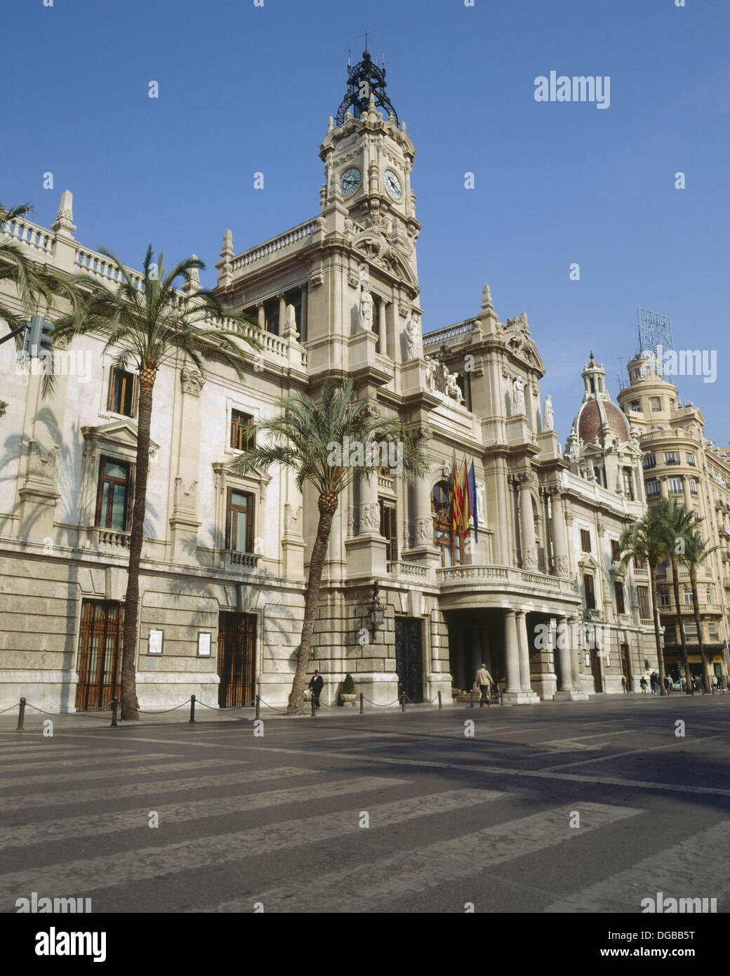 City Hall. Valencia. Spain (1758 - 1763 Stock Photo - Alamy