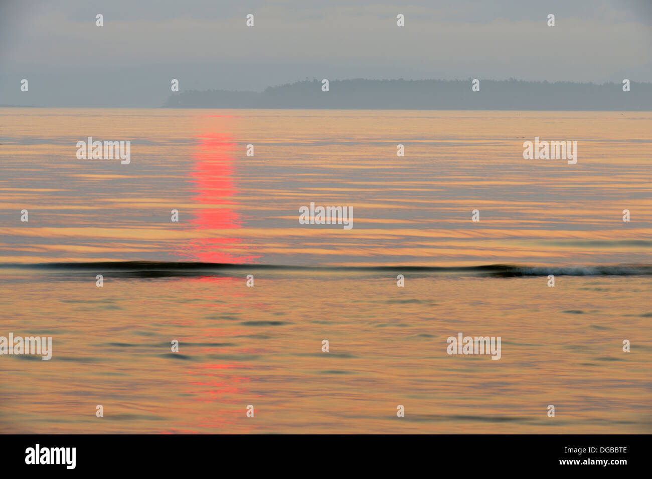 Sunrise over D'Acy Island View Beach Regional Park East Saanich First ...