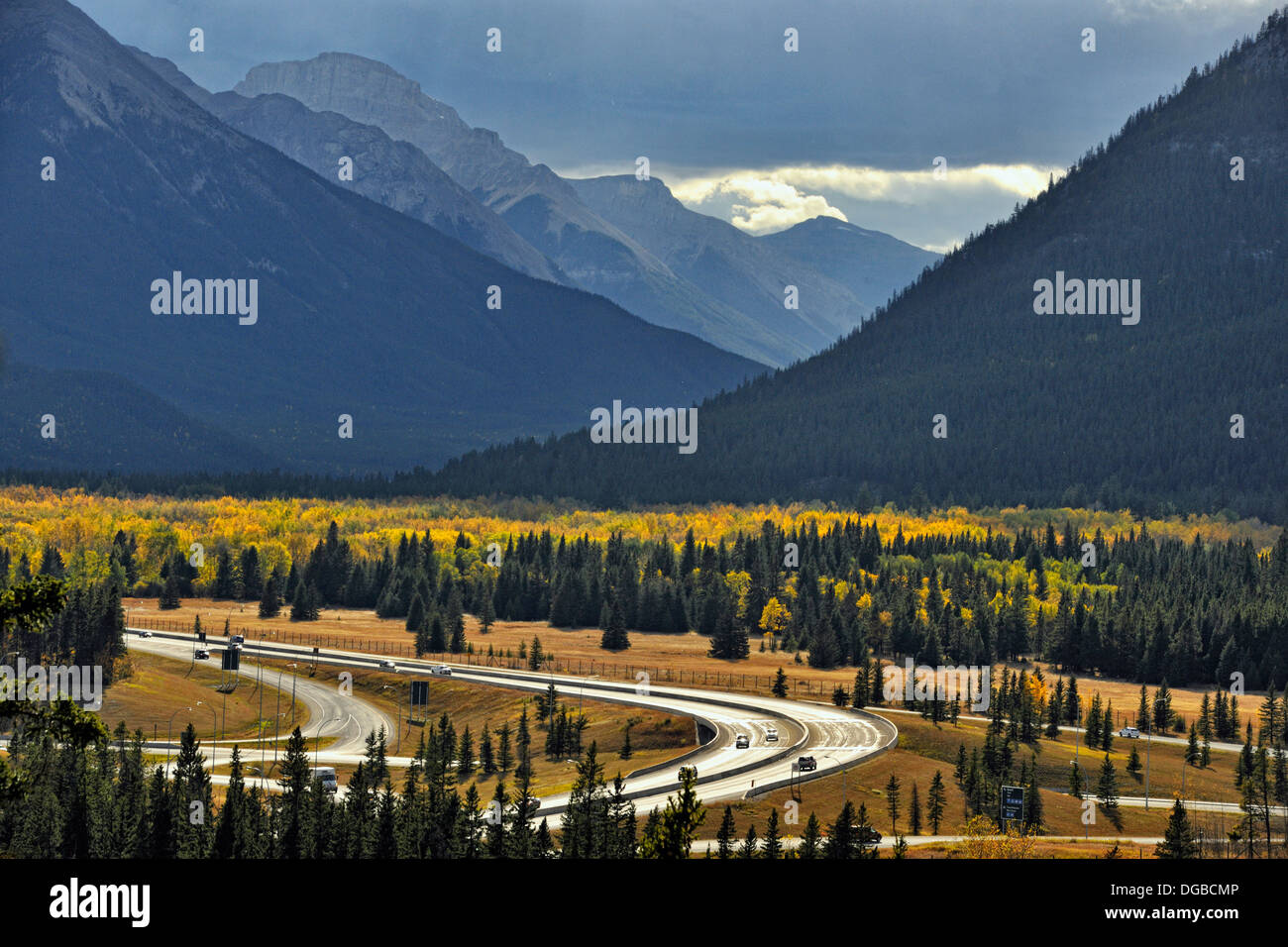 The Bow Valley Banff National Park Alberta Canada Stock Photo - Alamy