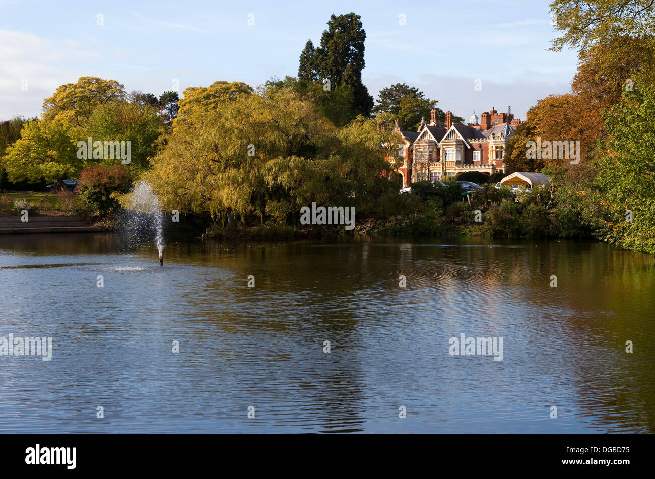 The historic Bletchley Park in the UK. The home of the Codebreakers who ...