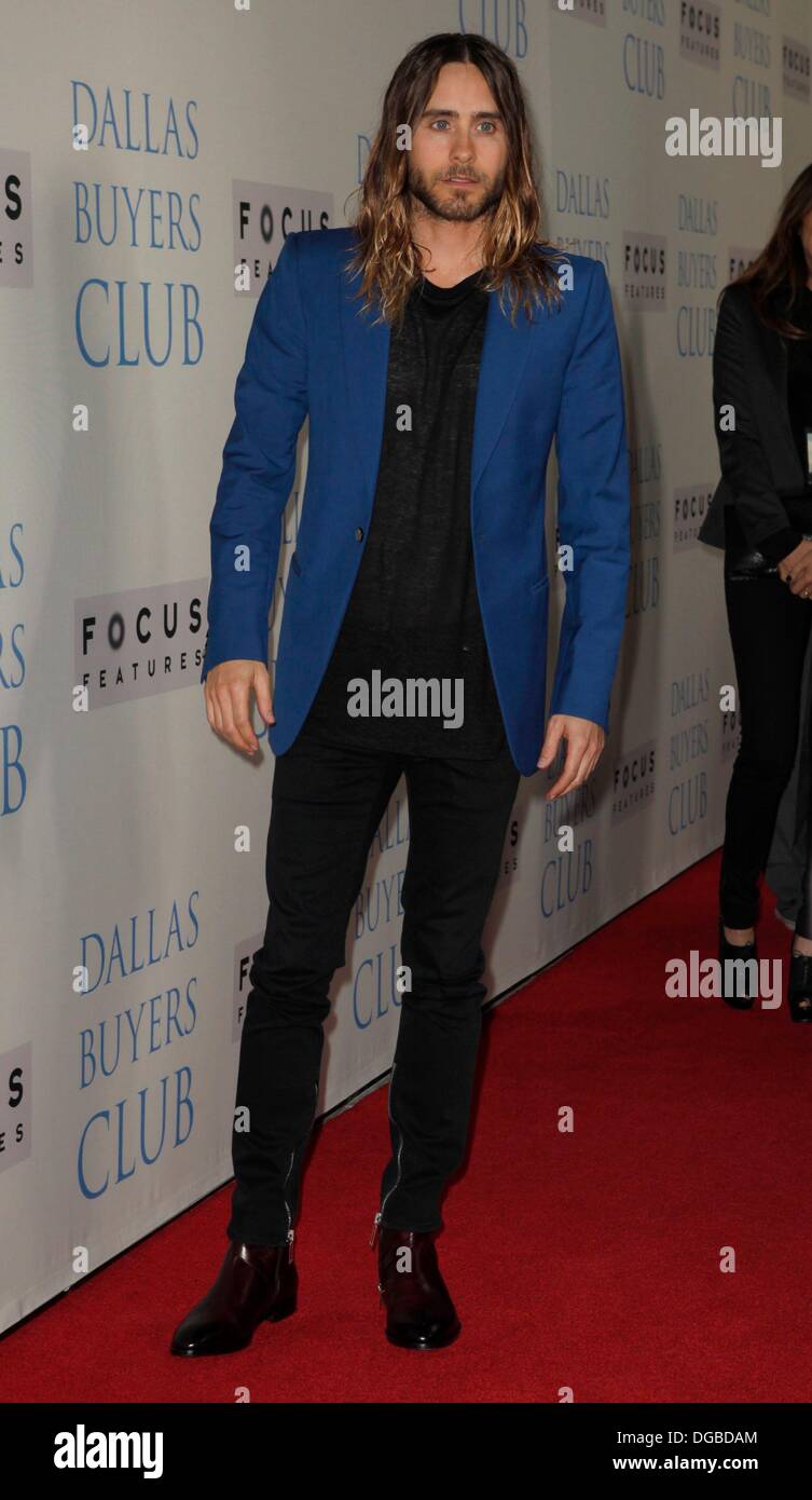 Los Angeles, CA, USA. 17th Oct, 2013. Jared Leto at arrivals for DALLAS ...