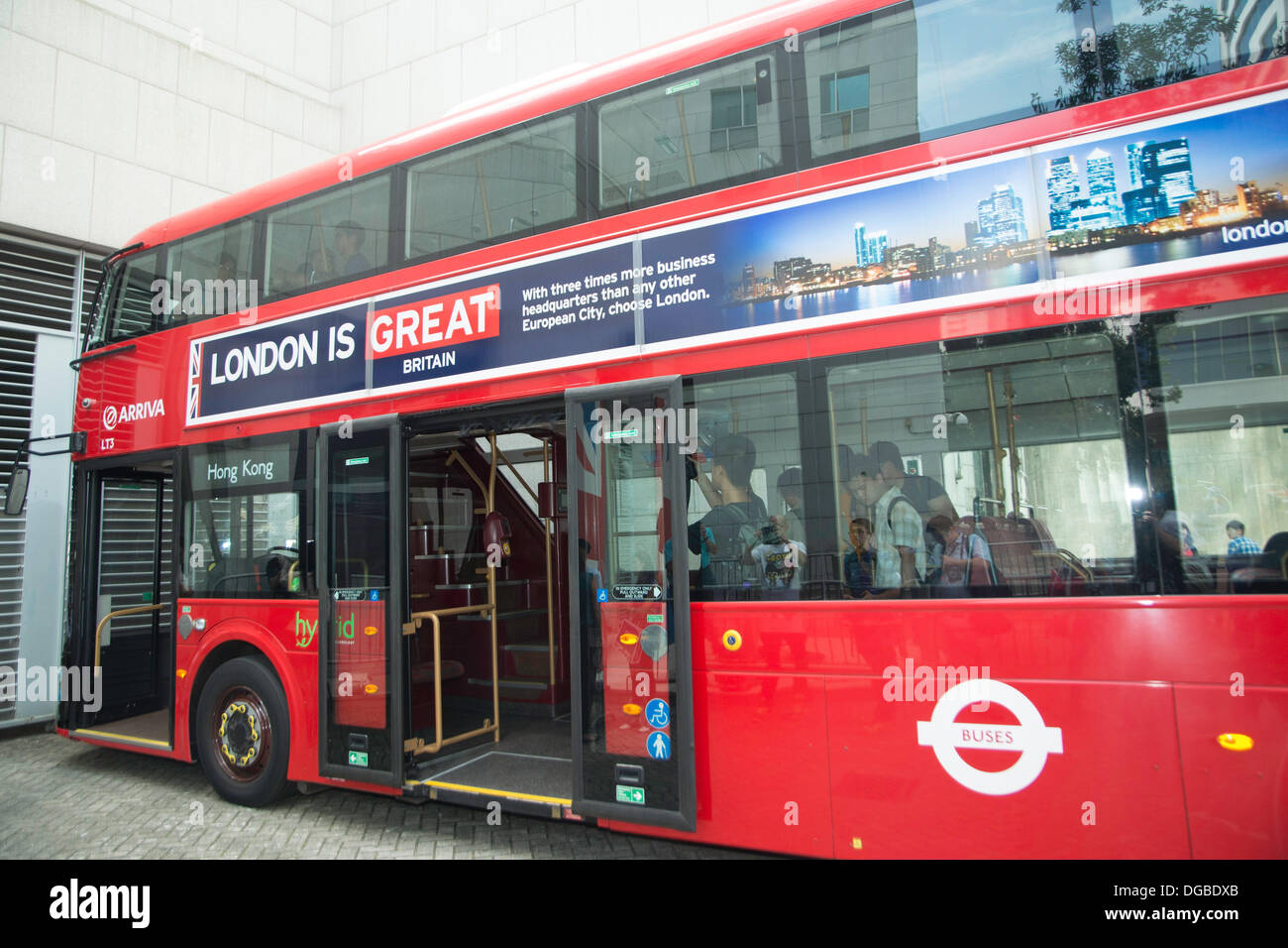 British Council Offices, Hong Kong, Hong Kong Island. New London bus ...