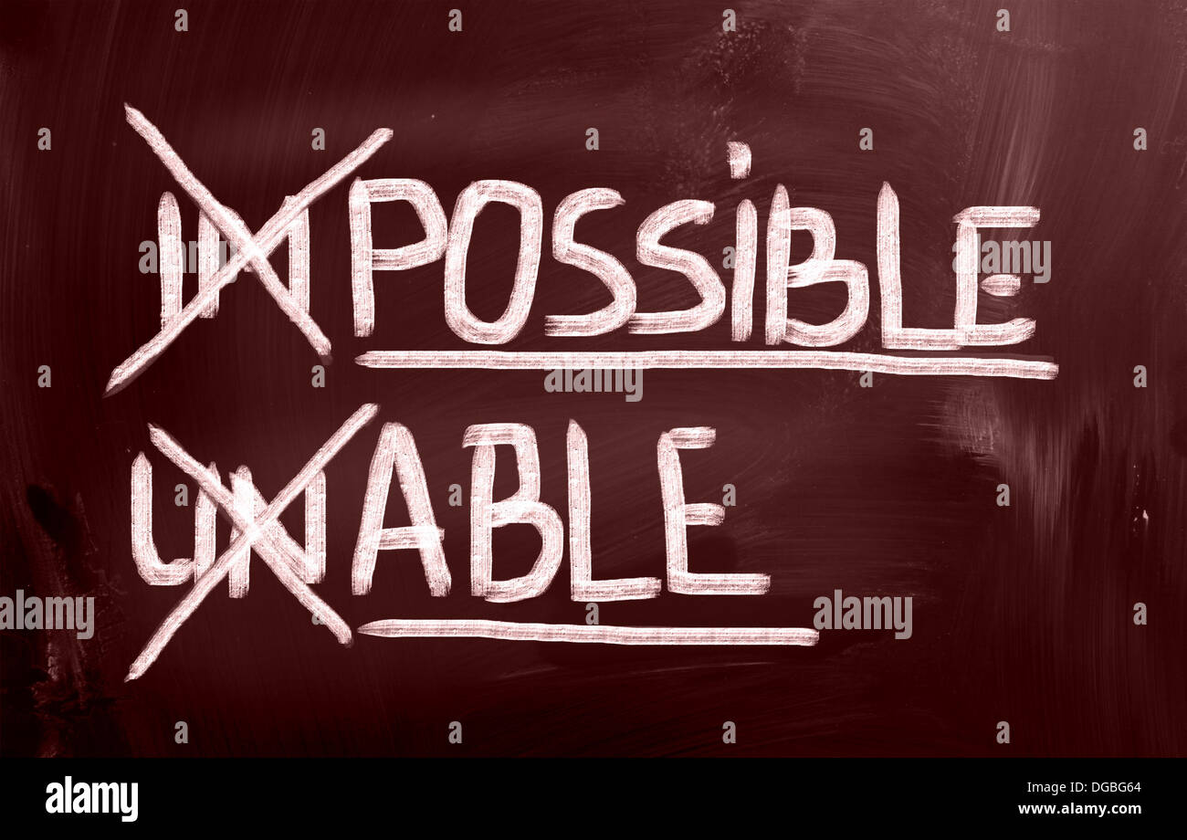 Think Positive Concept Stock Photo - Alamy