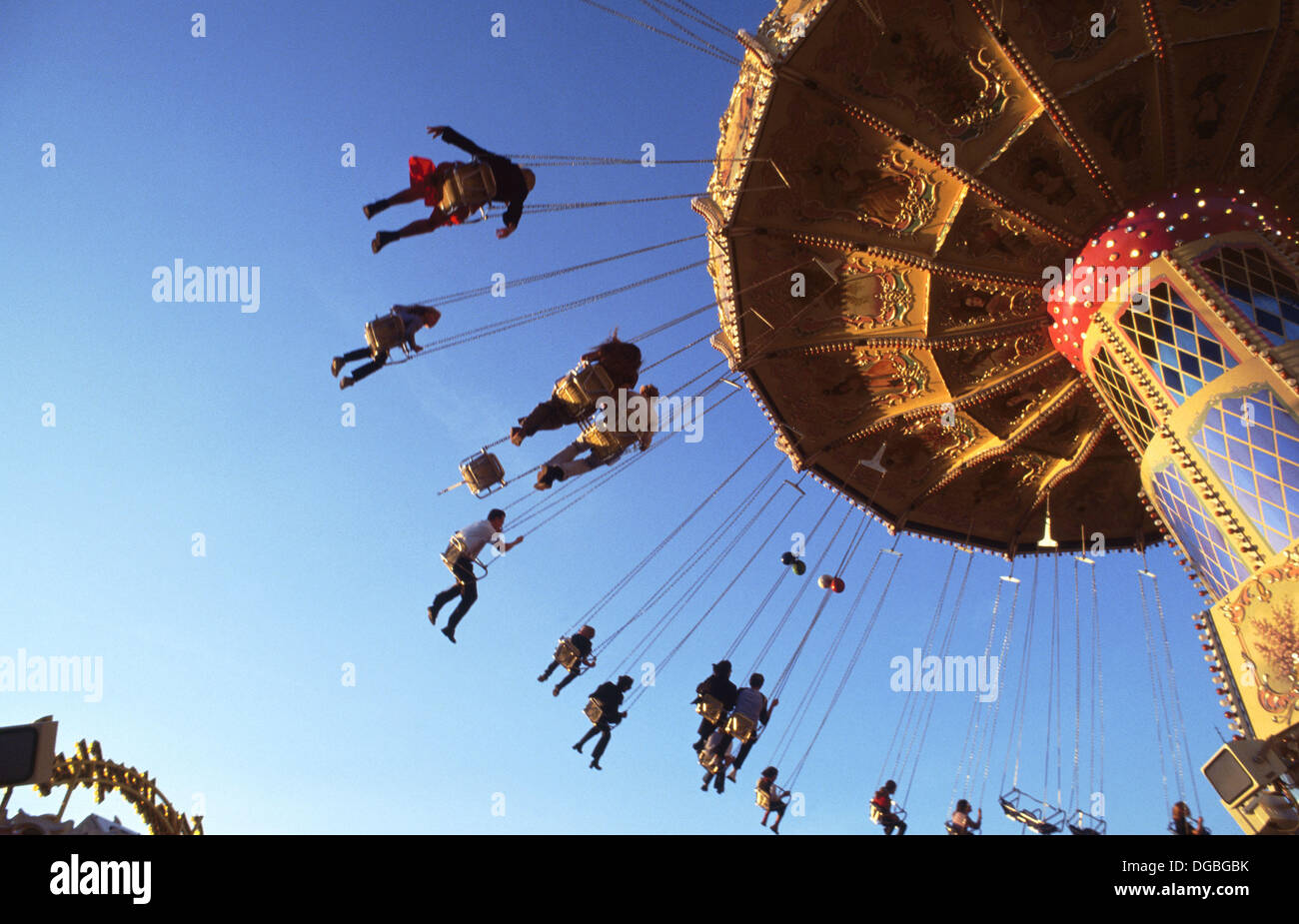 Swing carousel at the oktoberfest hi-res stock photography and images ...