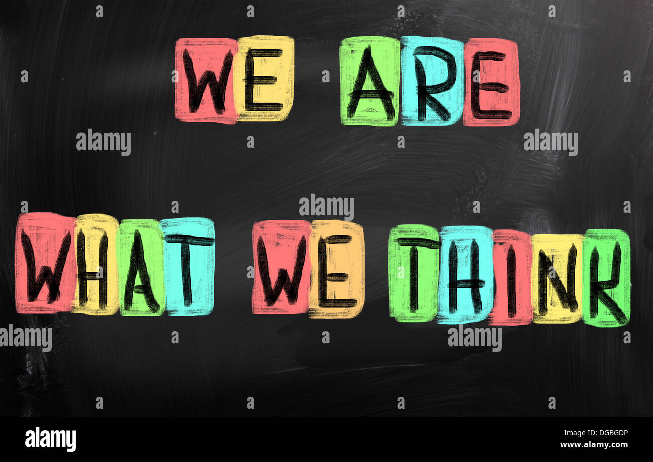 Think Positive Concept Stock Photo - Alamy