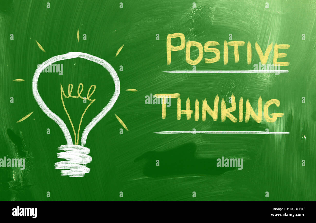 Think Positive Concept Stock Photo - Alamy