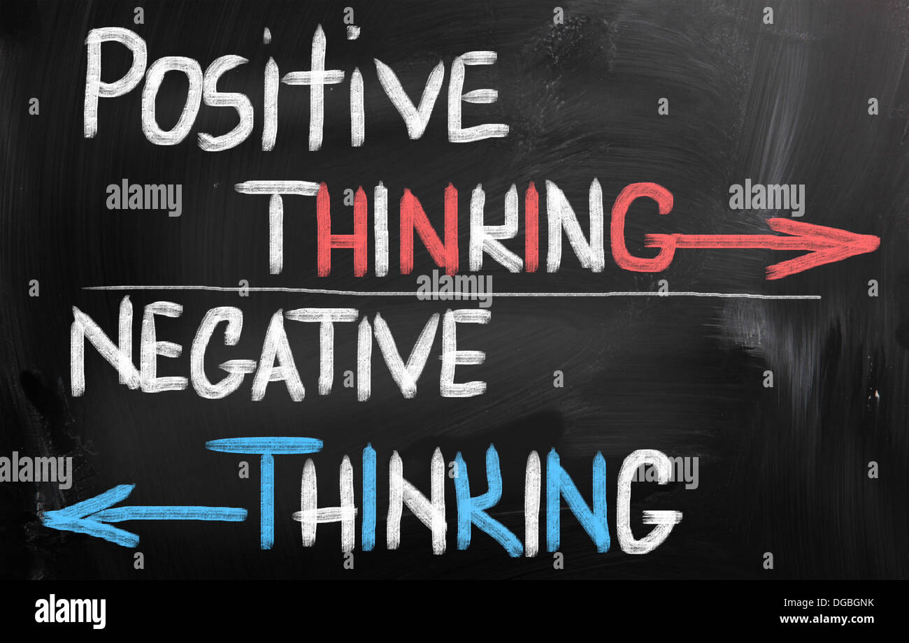 Think Positive Concept Stock Photo - Alamy