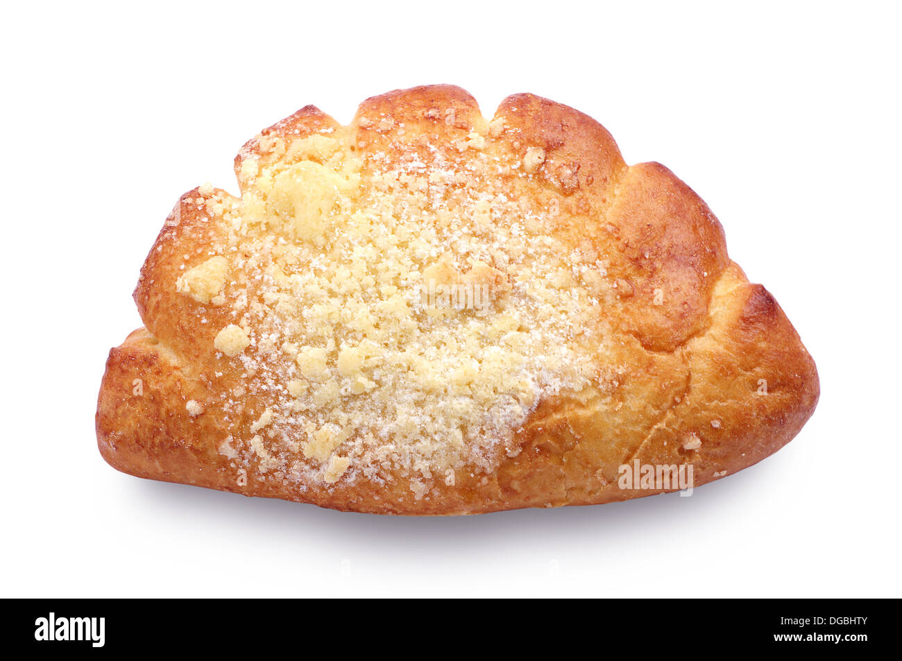 Sweet bun on white background Stock Photo - Alamy