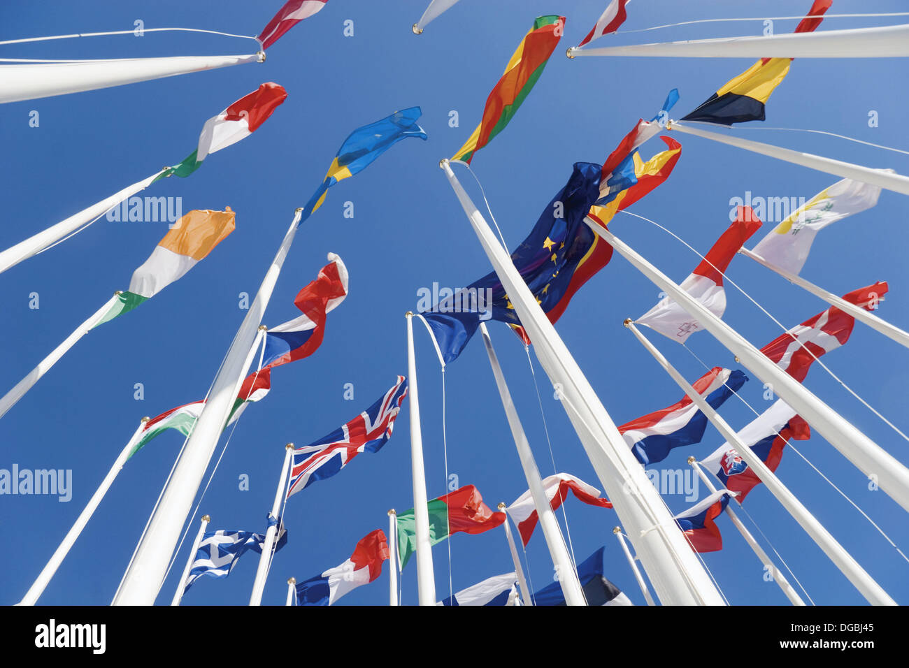 Flags on pole hi-res stock photography and images - Alamy