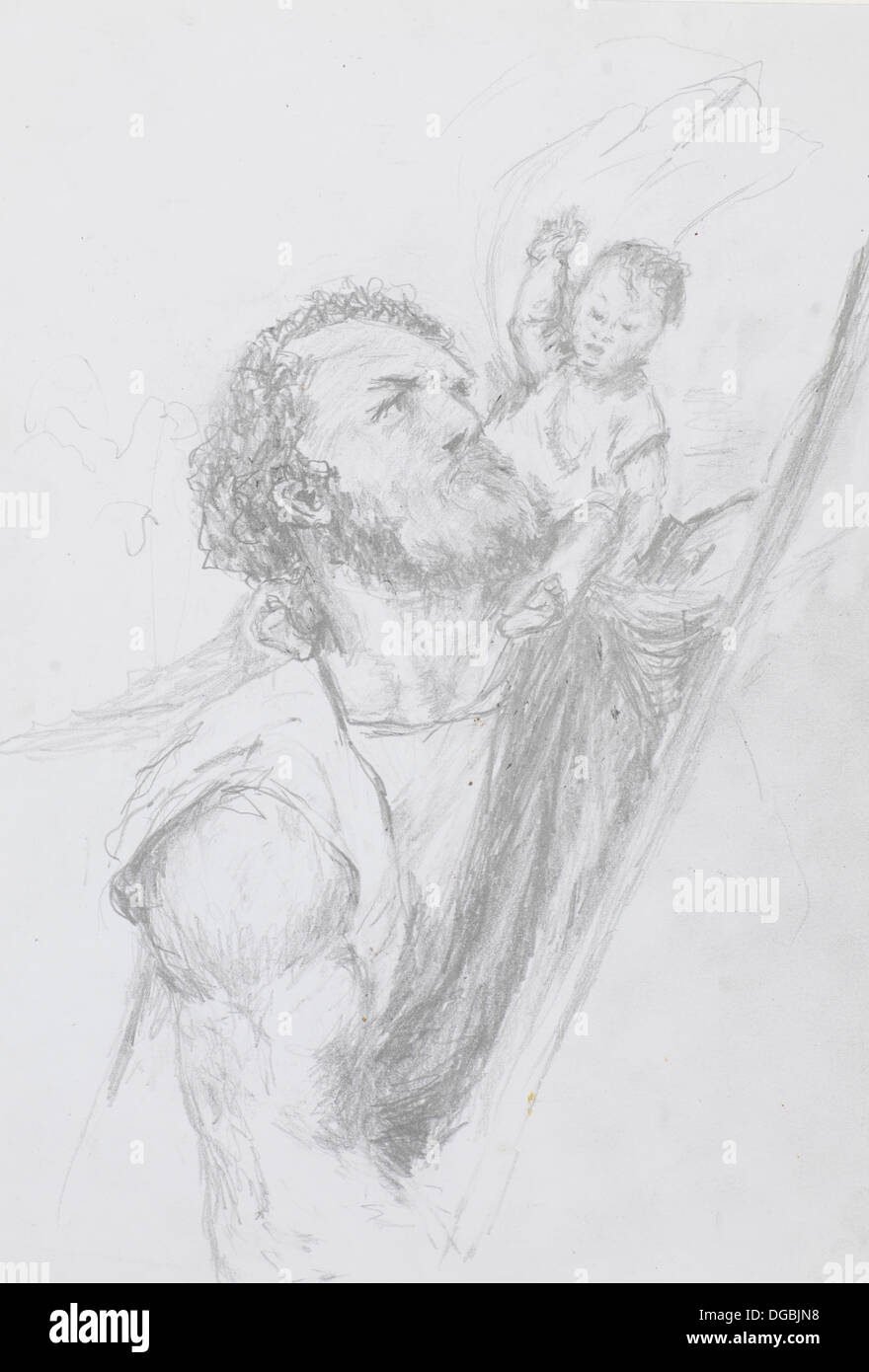 Hand drawn religious illustration drawing hi-res stock photography and ...