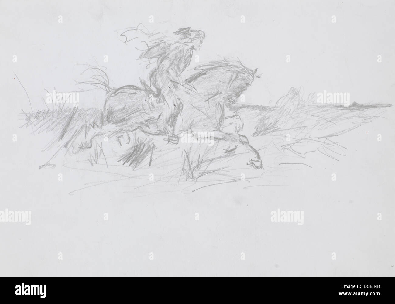 Horse field drawing hi-res stock photography and images - Alamy