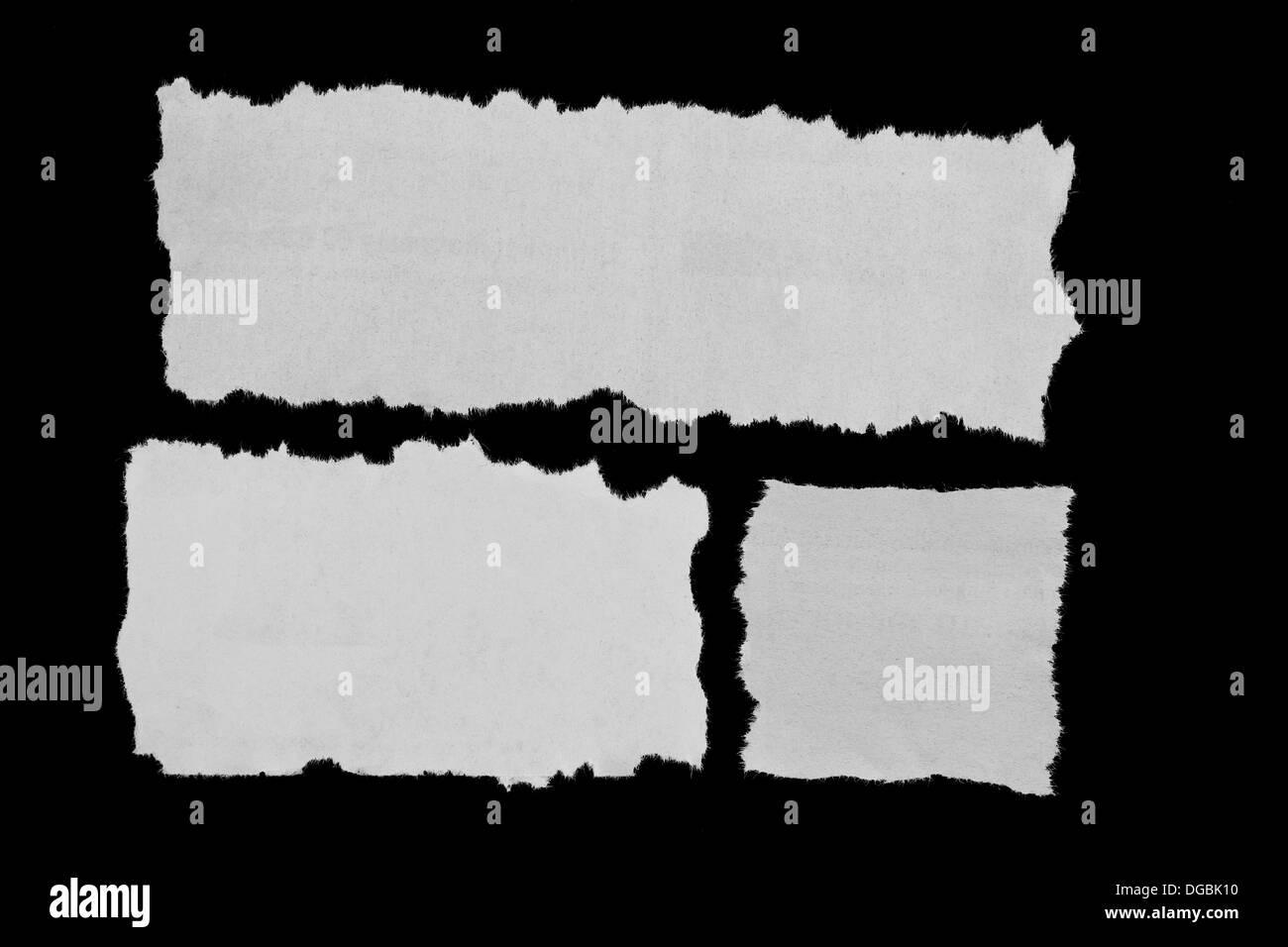 Ripped paper three pieces hi-res stock photography and images - Alamy