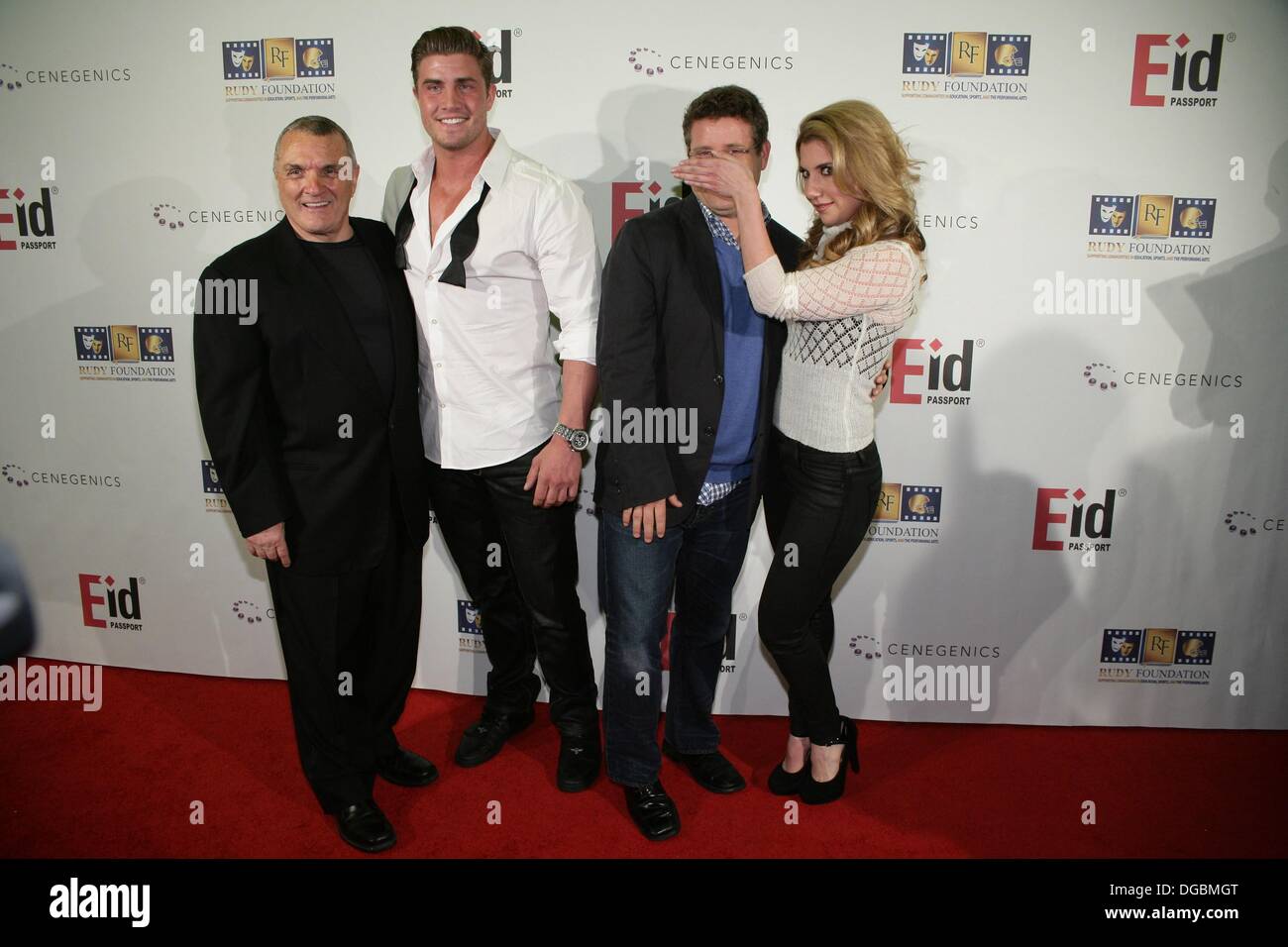 Las Vegas, NV, USA. 17th Oct, 2013. Rudy Ruettiger, Gavin McHale, Sean ...