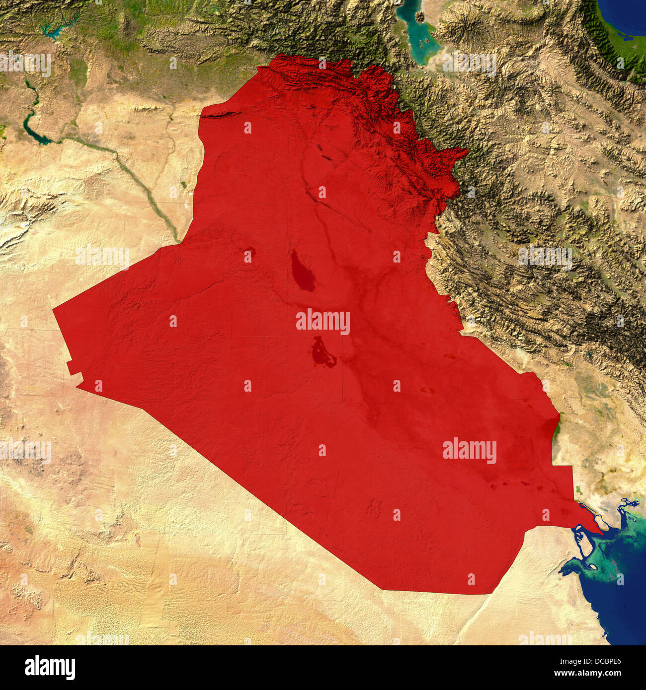 Iraq satellite image High Resolution Stock Photography and Images - Alamy