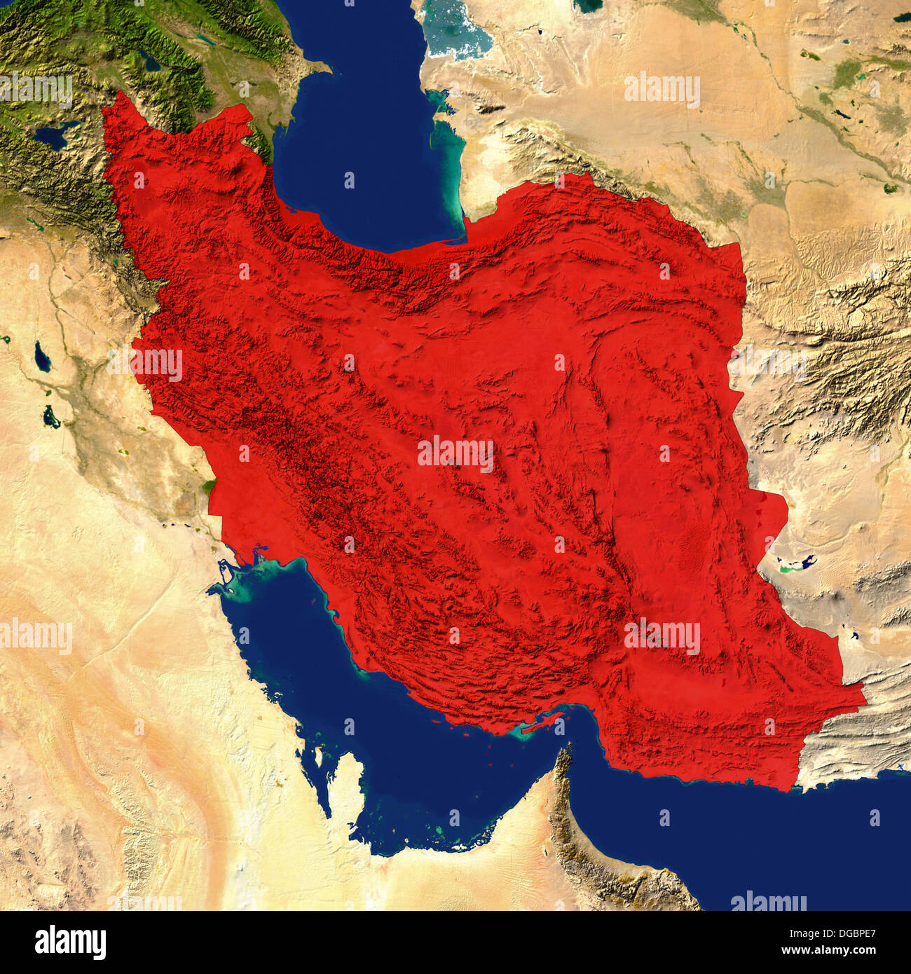 Aerial map iran hi-res stock photography and images - Alamy