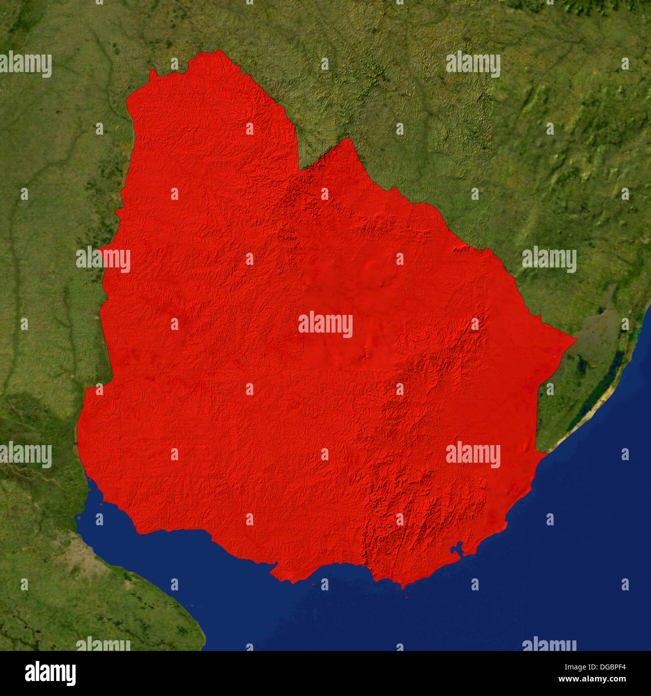 Map Satellite Geography Uruguay High Resolution Stock Photography and ...