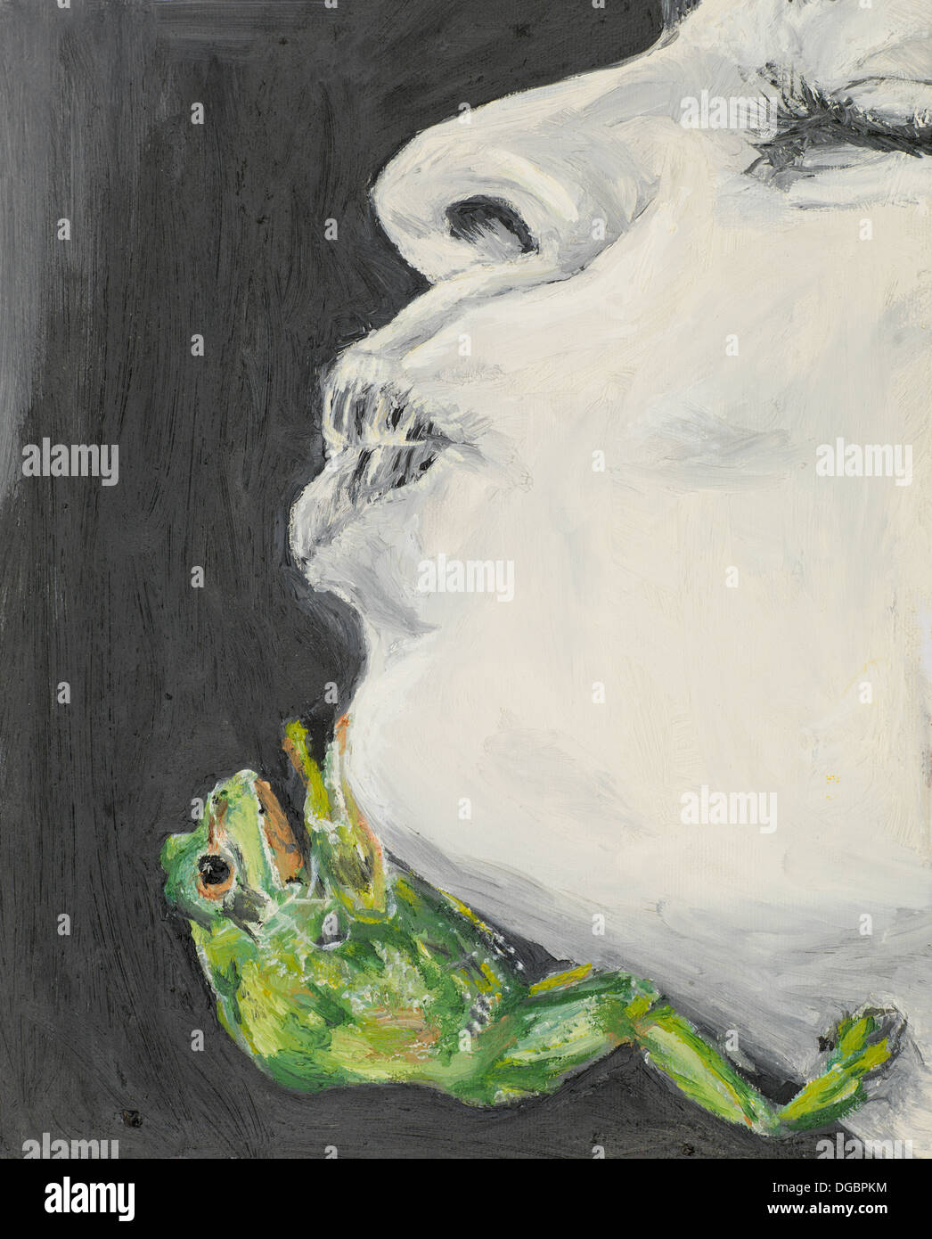 Valentine Frog Love Illustration High Resolution Stock Photography and ...