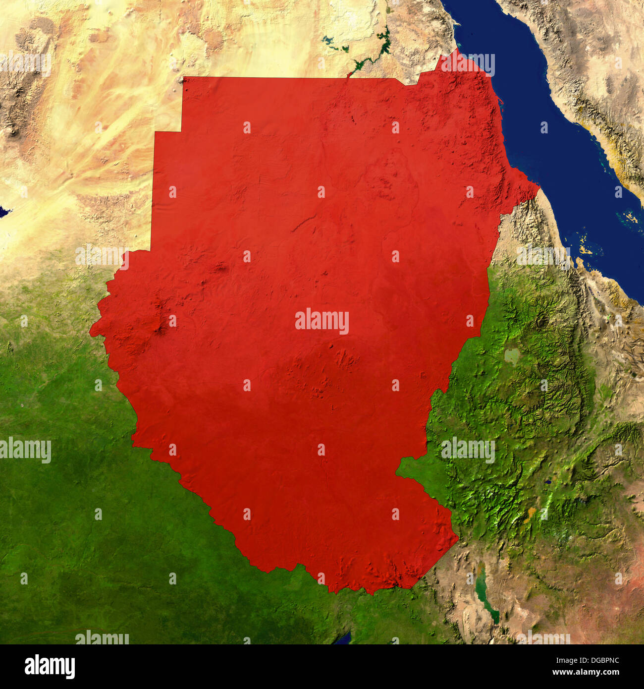 Map topographic sudan hi-res stock photography and images - Alamy