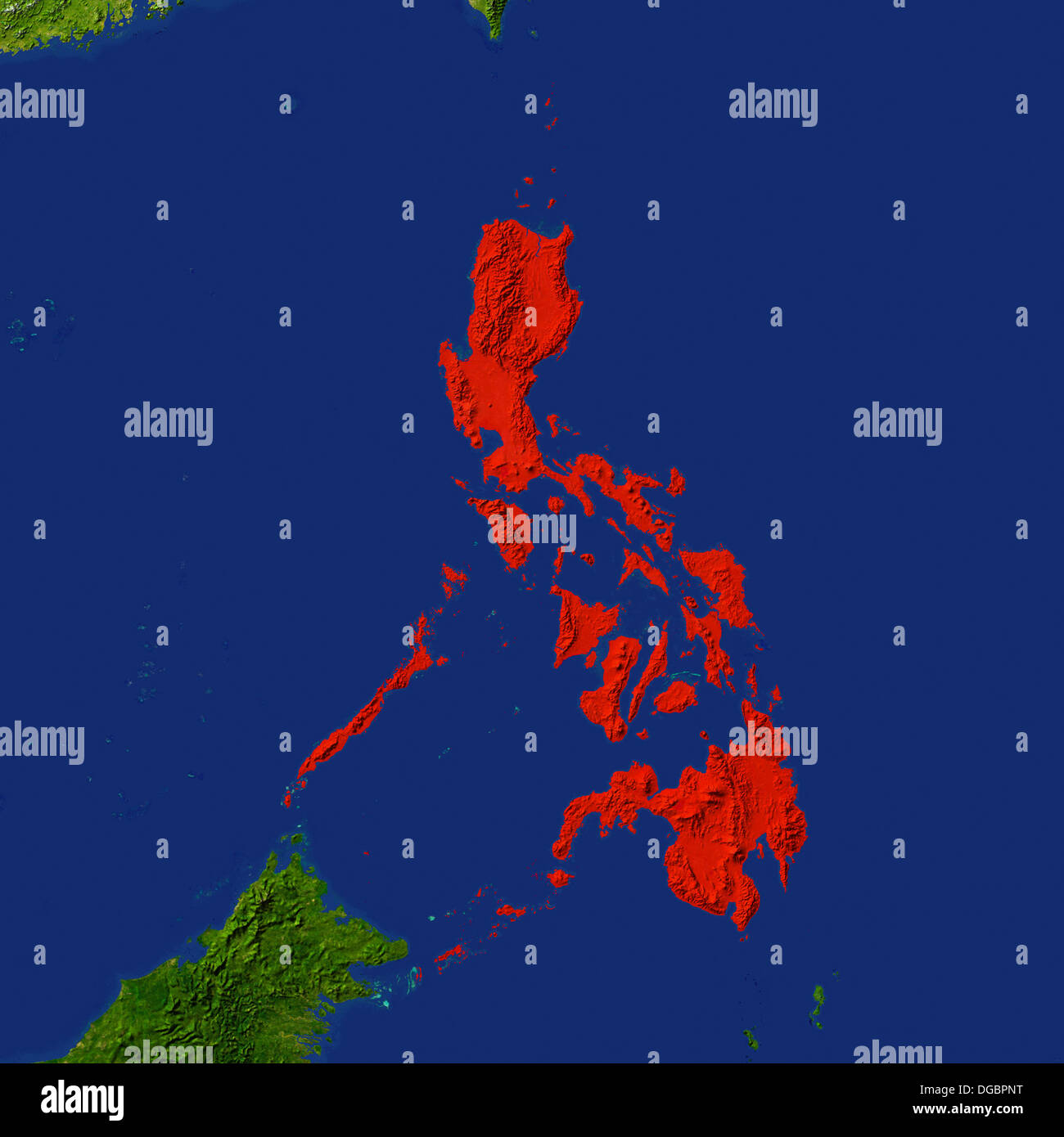 Map satellite geography philippines hi-res stock photography and images ...