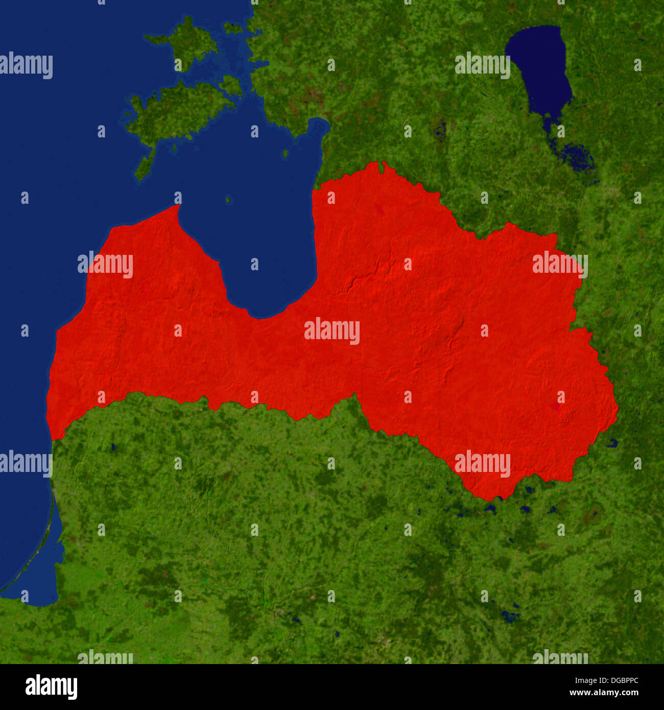 Latvia satellite image hi-res stock photography and images - Alamy
