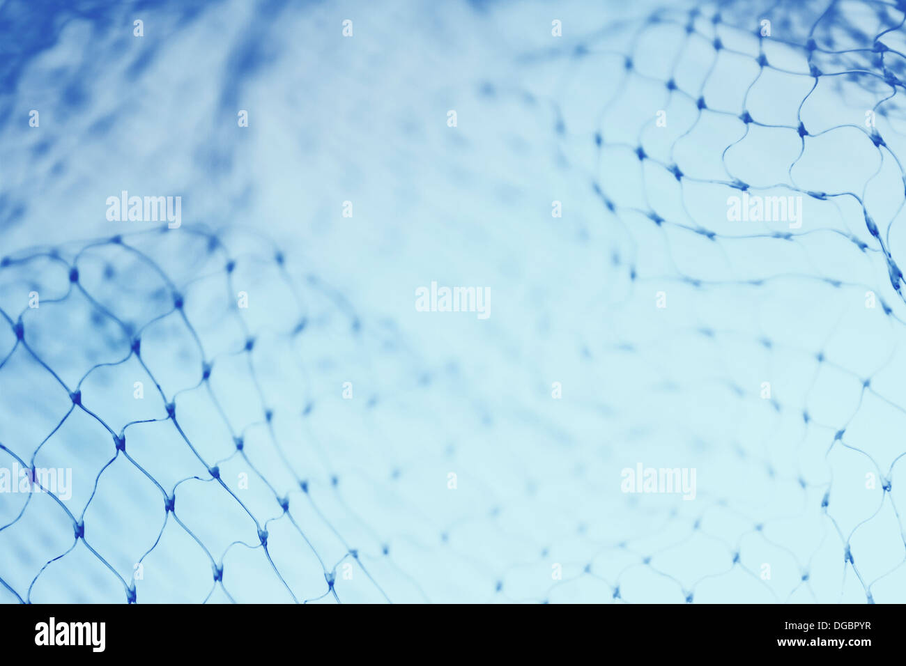 Closeup of abstract blue fishnet Stock Photo - Alamy