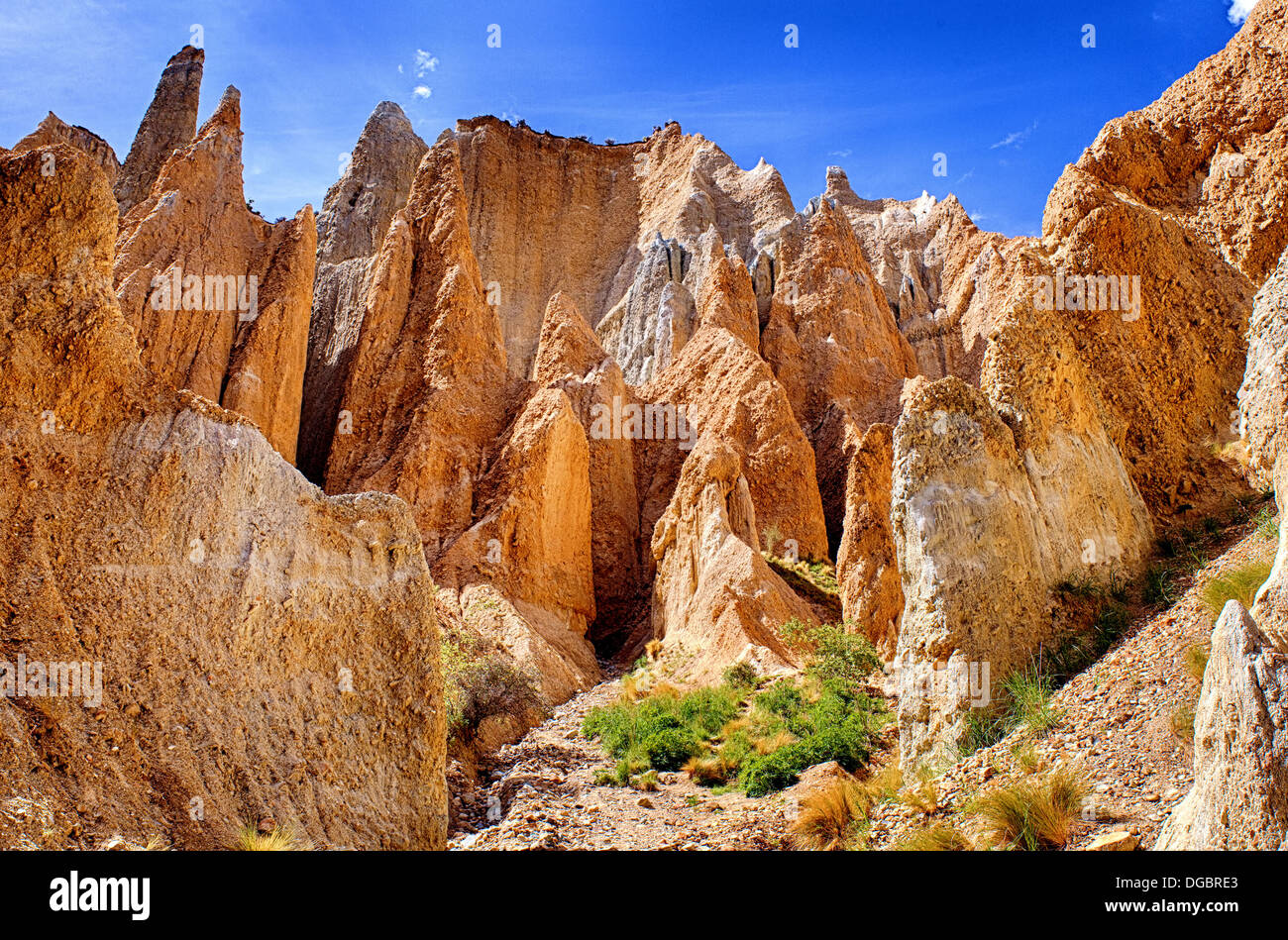 The Clay Cliffs Omarama Stock Photos & The Clay Cliffs Omarama Stock ...