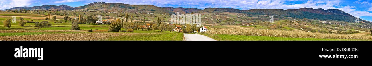Kalnik mountain autumn nature scenery, Prigorje, Croatia Stock Photo ...