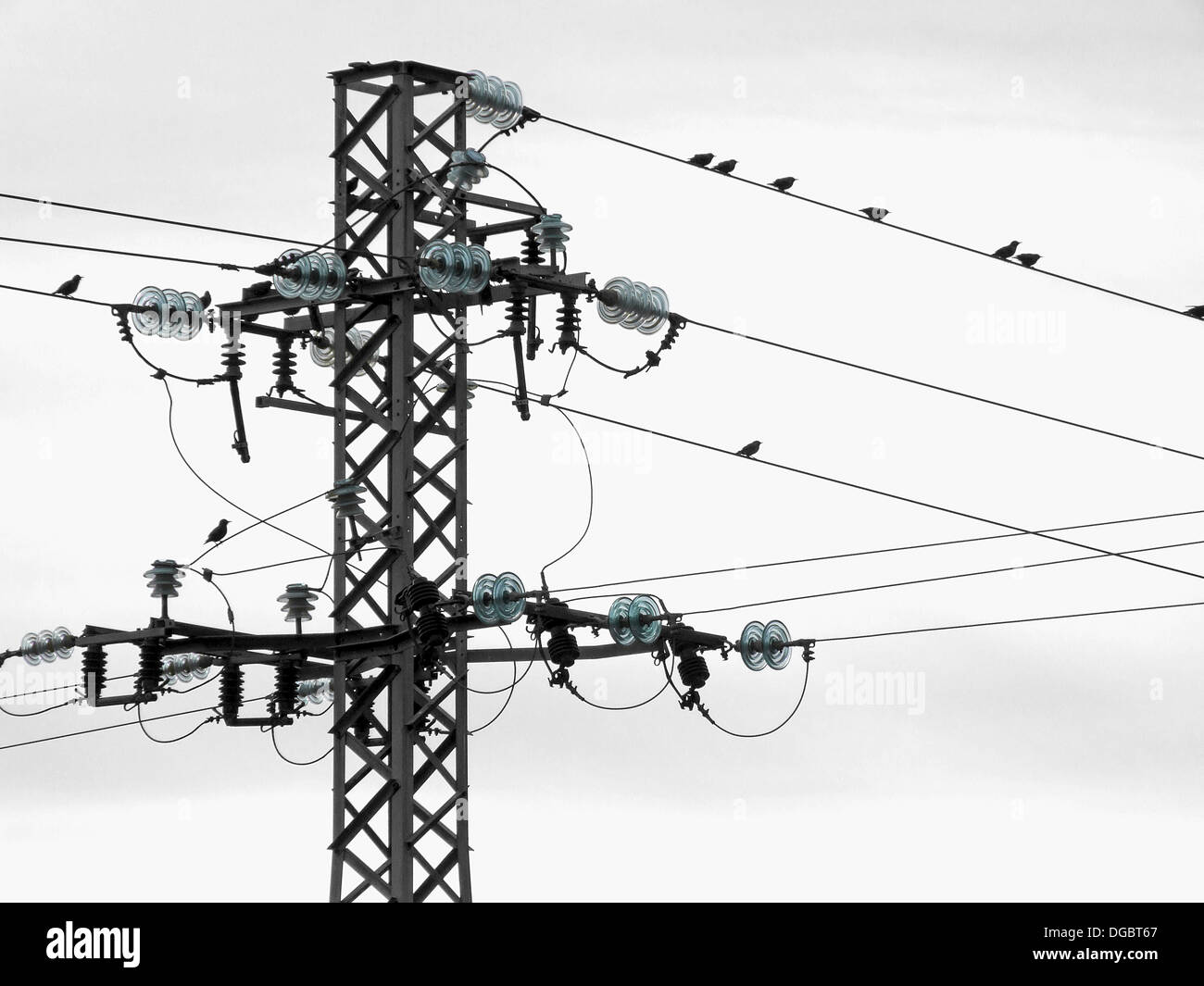 High tension cable hanging hi-res stock photography and images - Alamy