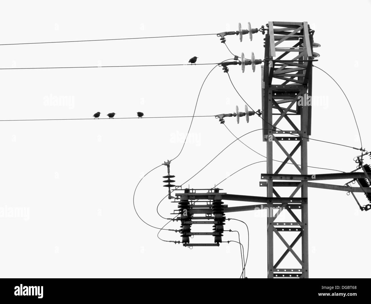High tension cable hanging hi-res stock photography and images - Alamy