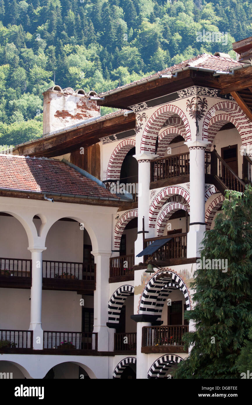 Monks quarters at the Rila Monastery, Bulgaria Stock Photo - Alamy