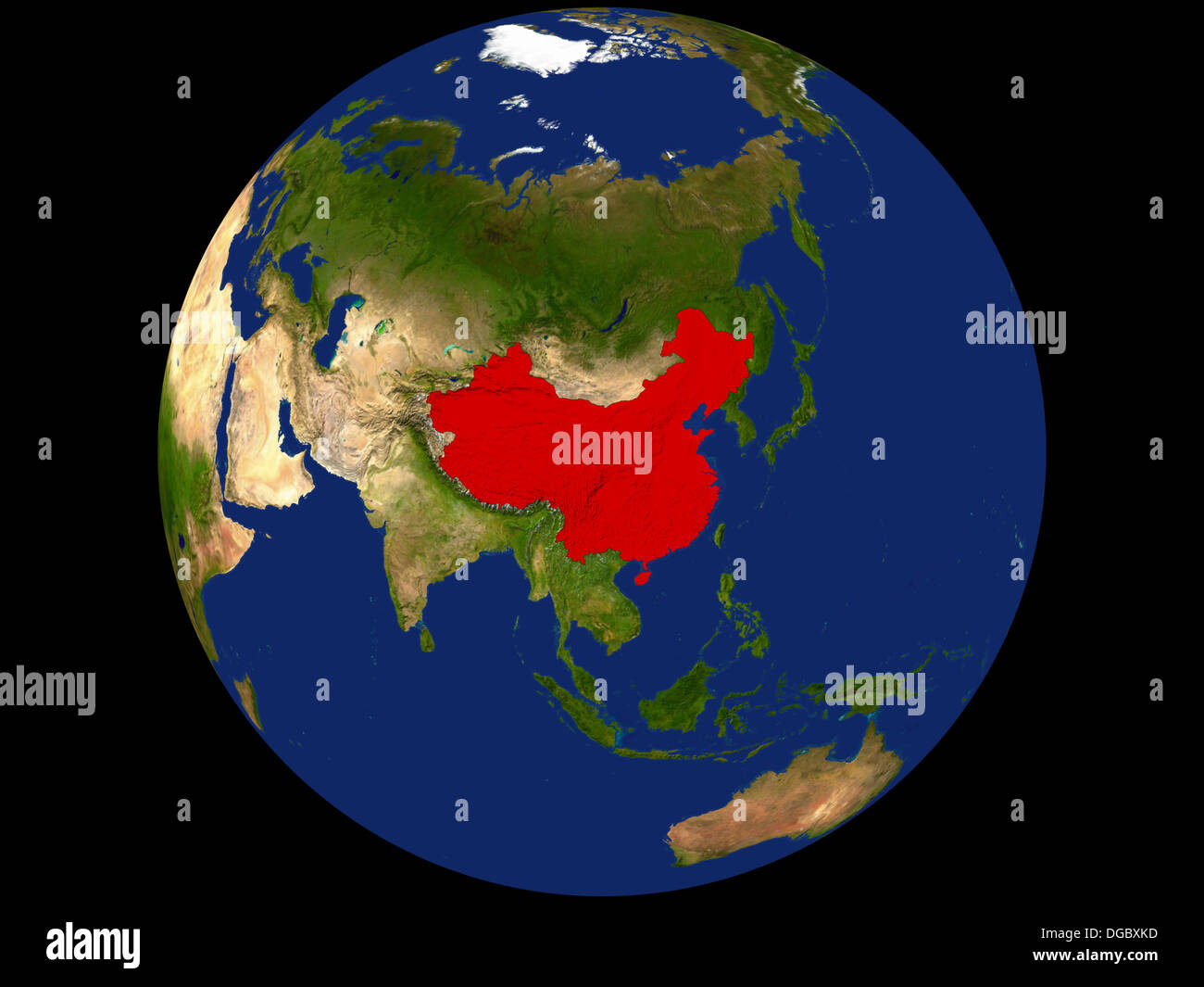 China satellite image hi-res stock photography and images - Alamy