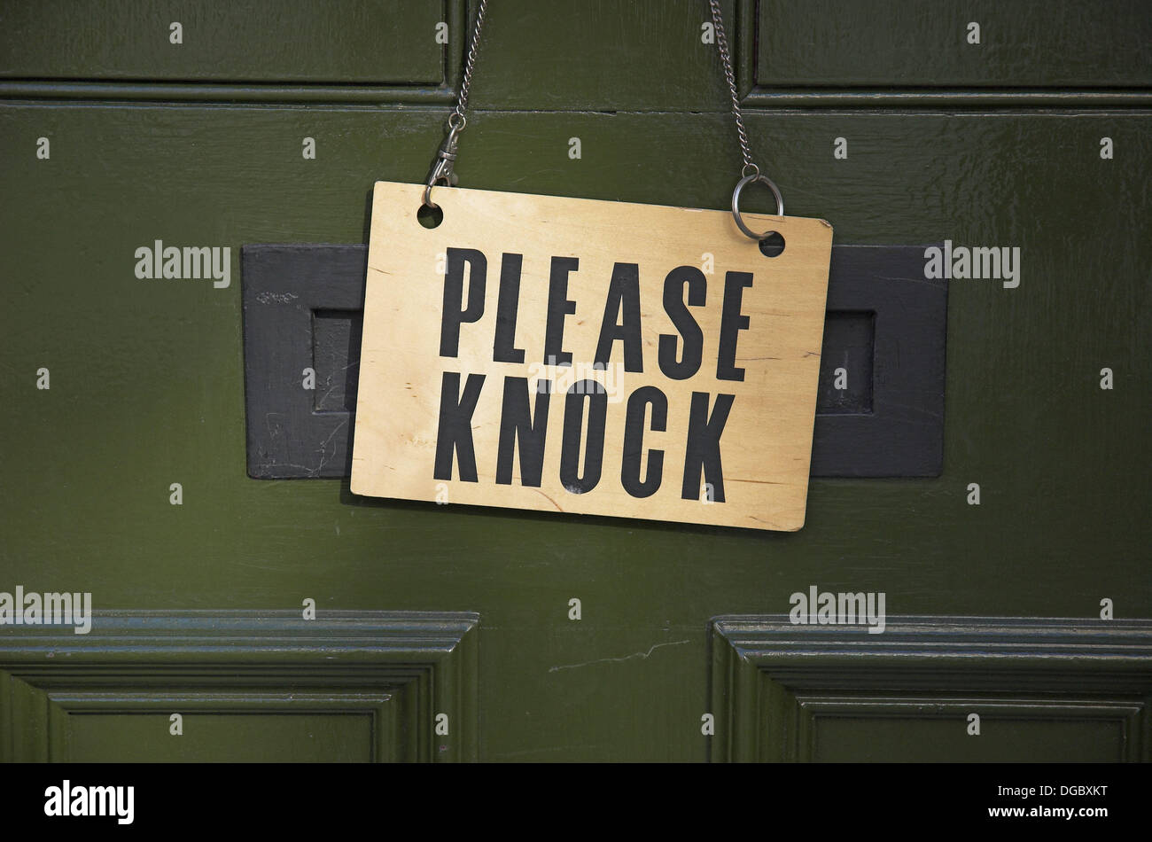 Please knock hi-res stock photography and images - Alamy