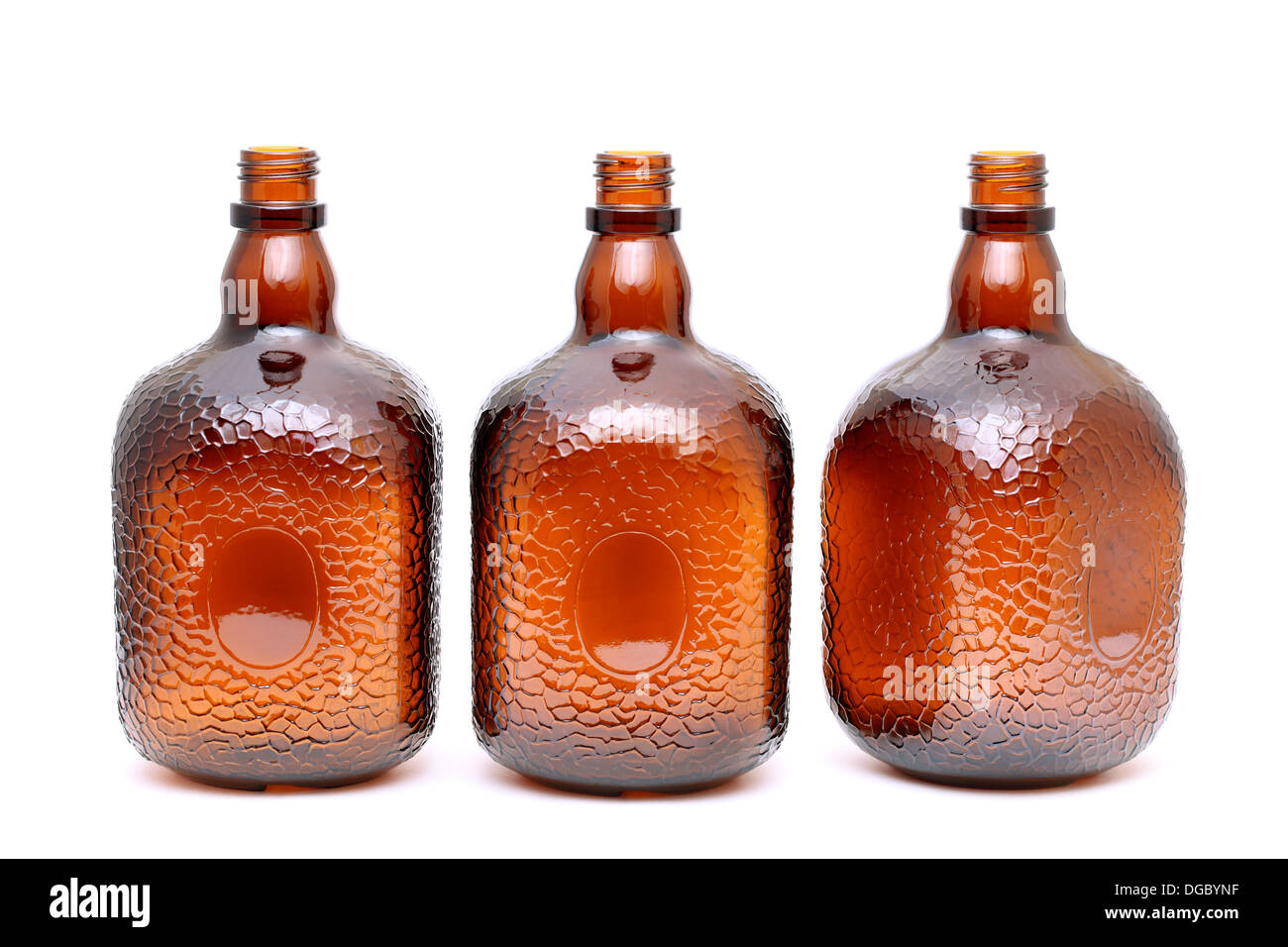 Glass bottle row Cut Out Stock Images & Pictures - Alamy
